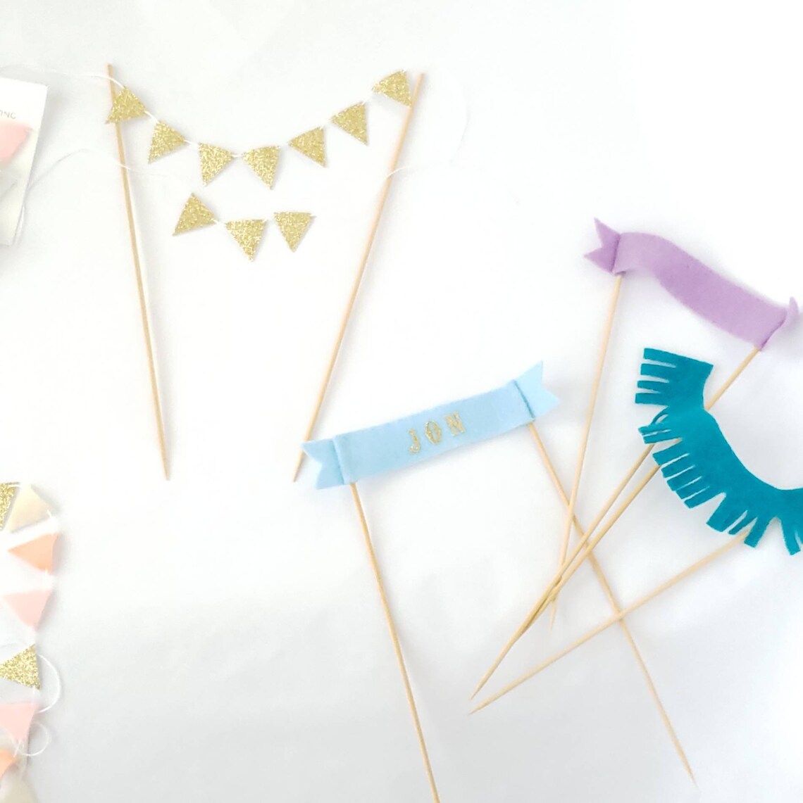 CUSTOM Tiny Felt Garland ANY COLOR Tiny Triangle Garland | Etsy