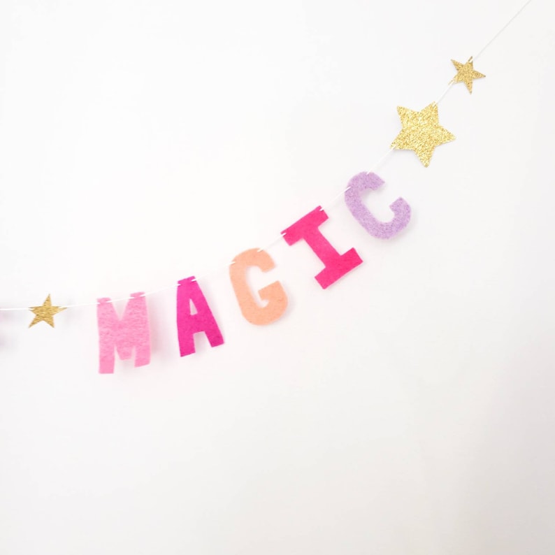 Custom Quote TINY Felt Banner Made of Magic Felt Letter - Etsy