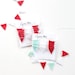 CUSTOM Tiny Felt Bunting ANY COLOR Tiny Triangle Garland Red Green ...