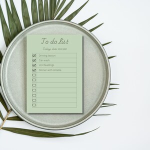 Printable To-do List Template | Minimalist Daily Checklist Planner ...
