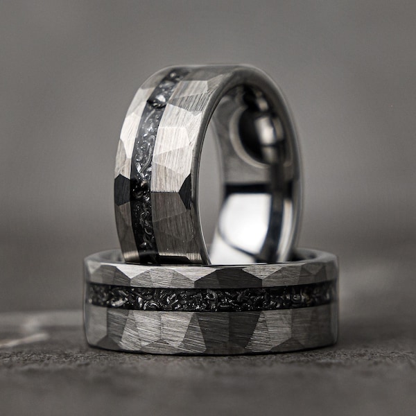 Meteorite Ring - Etsy