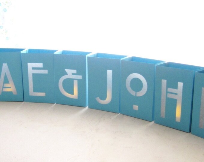 Custom Luminaries as Seen in Martha Stewart Weddings Made to Order - Etsy