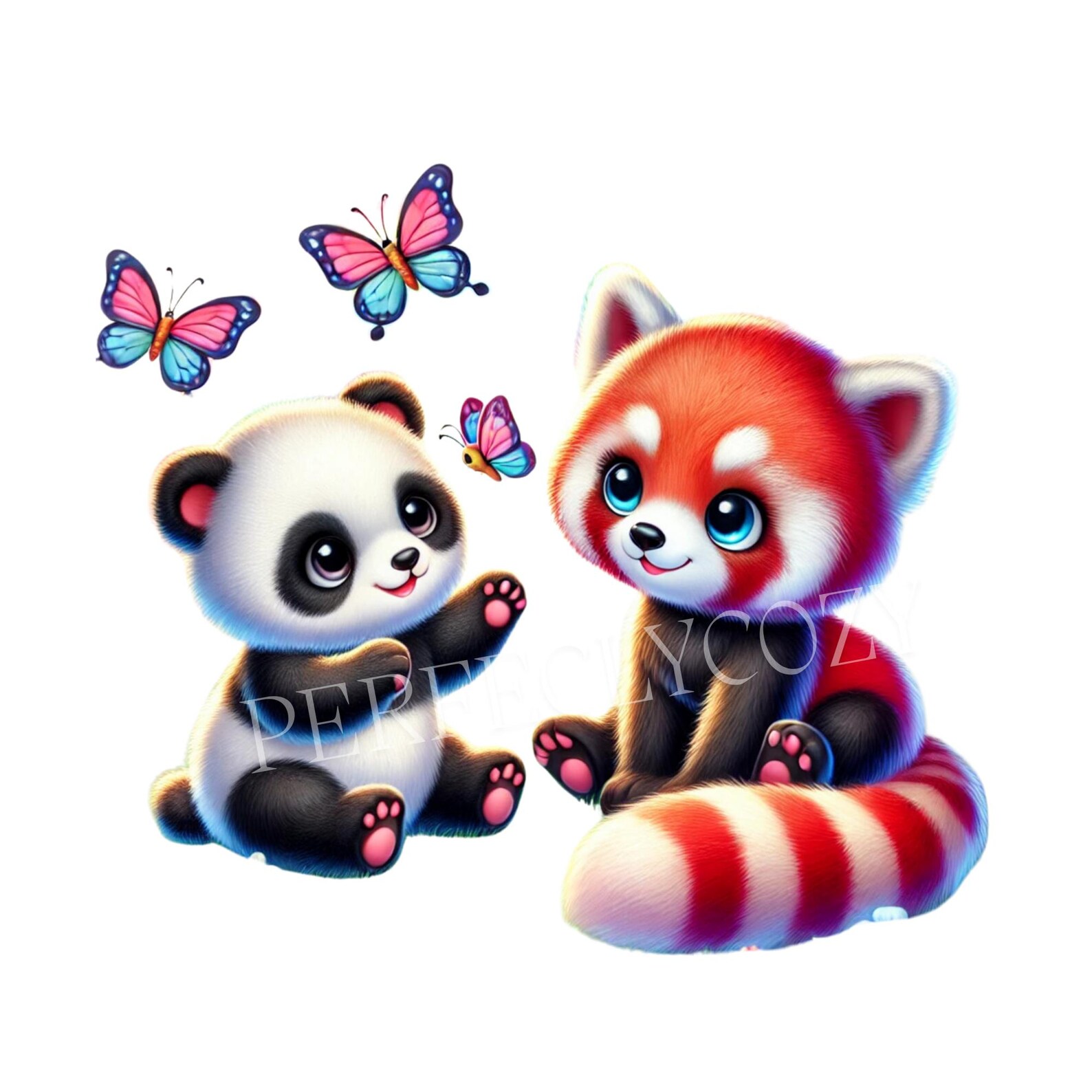 20 PNG Cute Panda Clipart - Etsy
