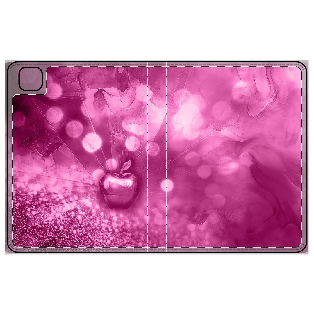 IPad Tablet Folio Case, Pink Apple Design. - Etsy