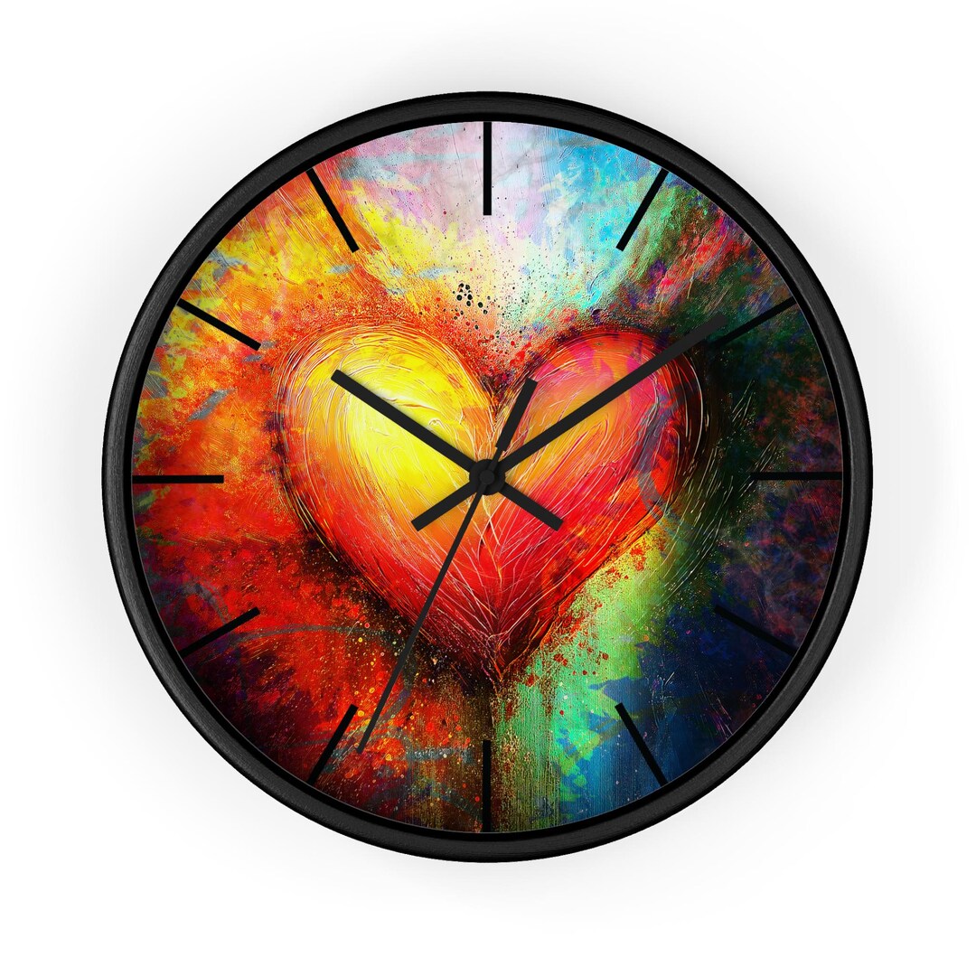 Custom Wall Clock for Romantic Home Decor, Personalized Love Clock ...