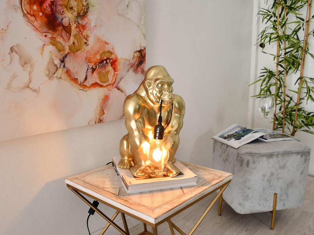 Orang Lamp Sculpture in Resin Modern Handcrafted Design - Etsy