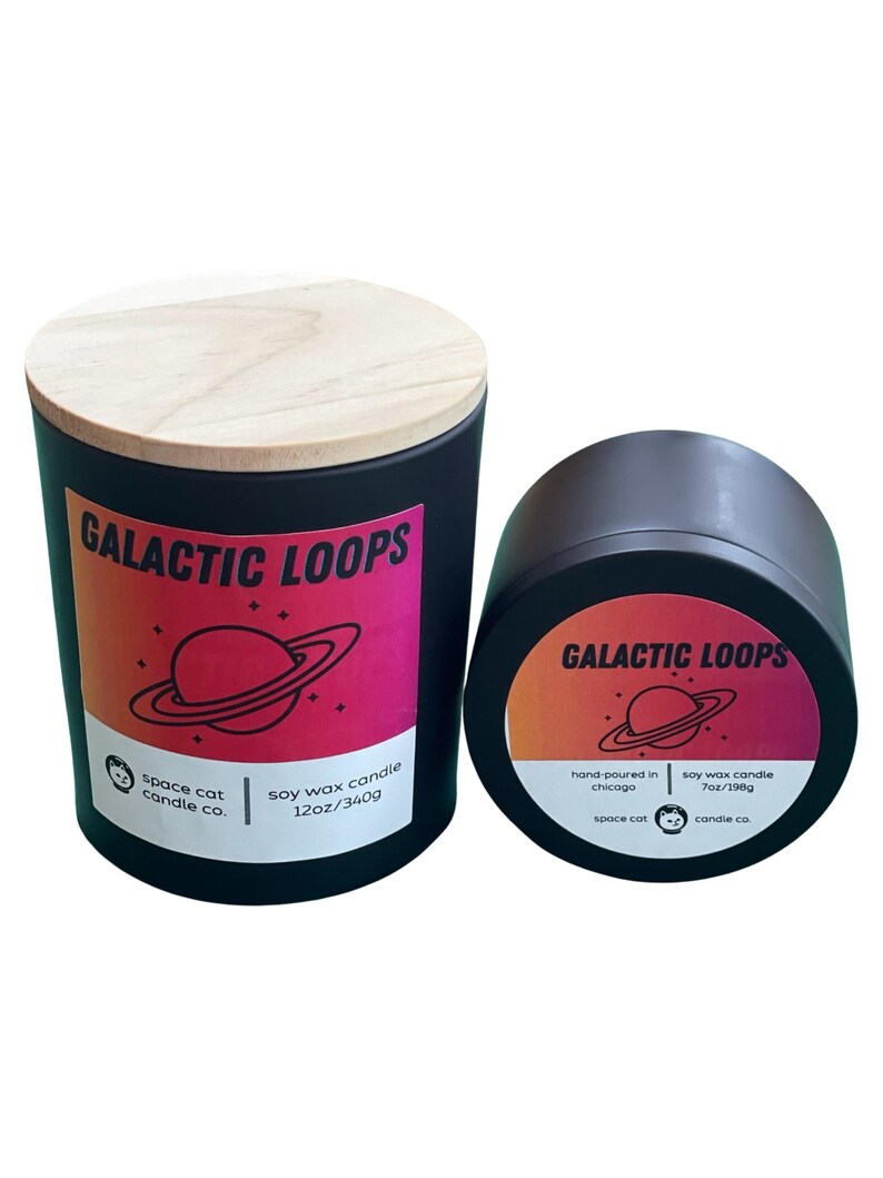 Galactic Loops Candle Tin Fruit Loops Cereal Scent Sweet & Fruity Soy ...