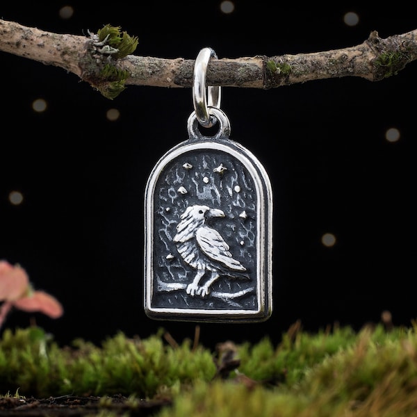 Crow Charm - Etsy