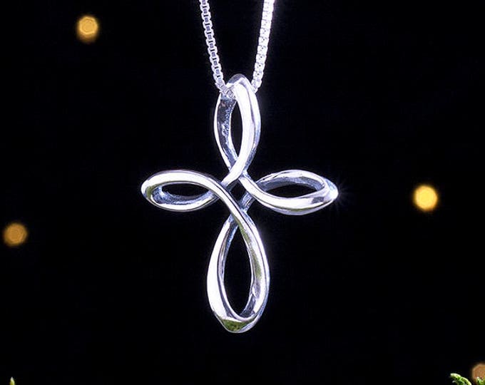 Sterling Silver Celtic Infinity Cross - Double Sided - (pendant Only or ...