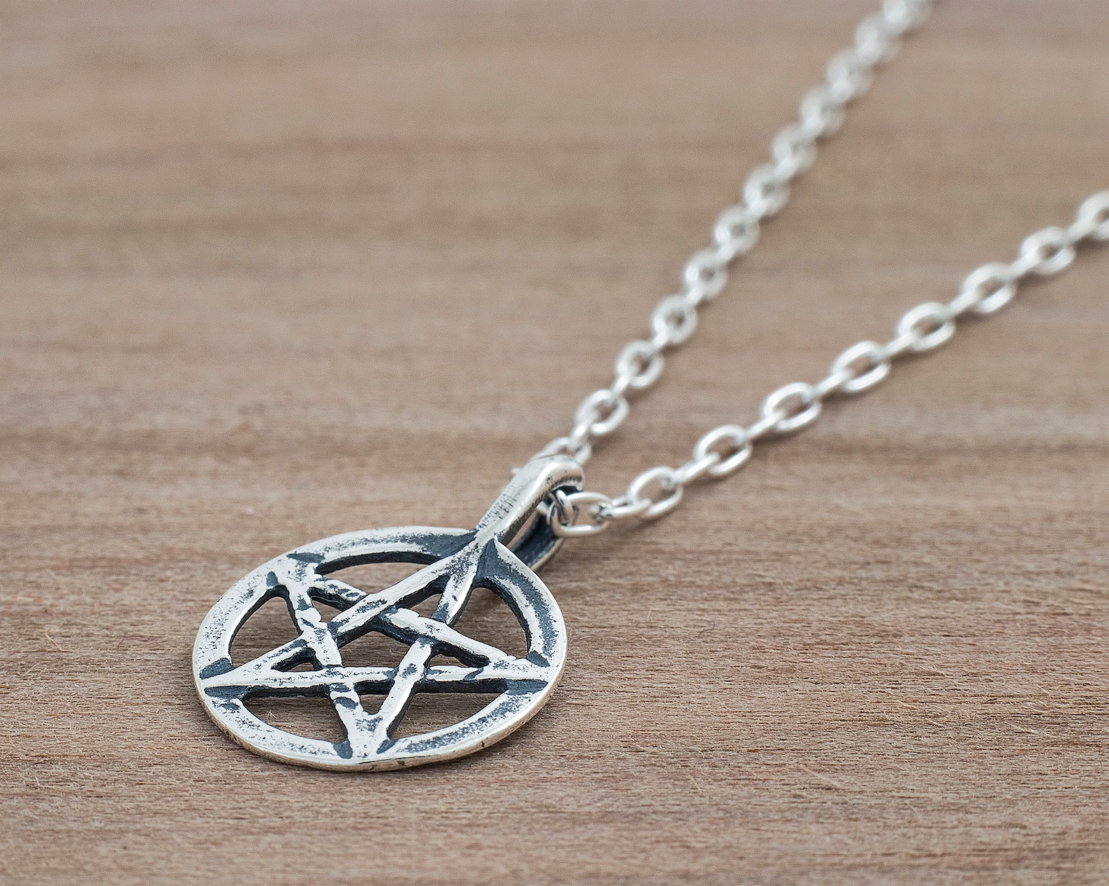 Sterling Silver Little Pentagram Pentacle VERY SMALL - Etsy