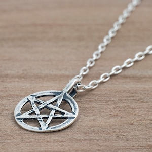 Sterling Silver Little Pentagram, Pentacle - VERY SMALL, Lightweight ...