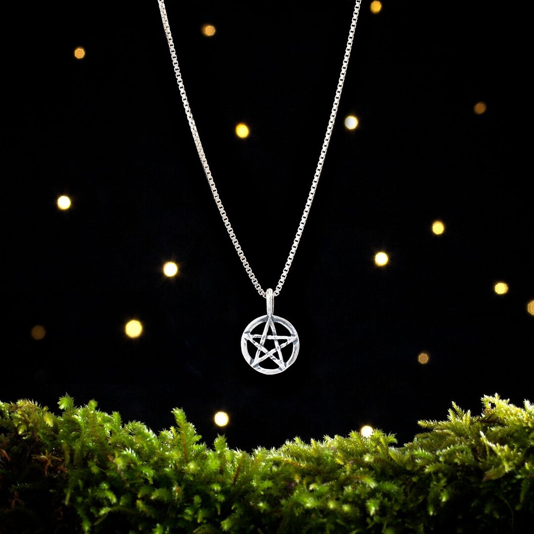 Sterling Silver Little Pentagram, Pentacle - VERY SMALL, Lightweight ...