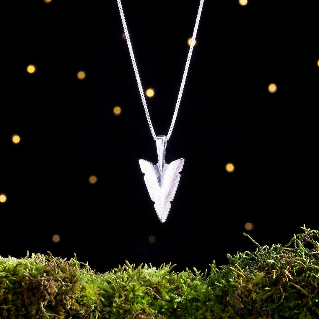 Sterling Silver Arrowhead - Double Sided - (pendant Only or Necklace ...
