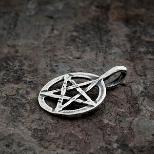 Sterling Silver Little Pentagram, Pentacle - VERY SMALL, Lightweight ...