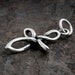 Sterling Silver Little Celtic Infinity Cross - VERY SMALL, Double Sided ...