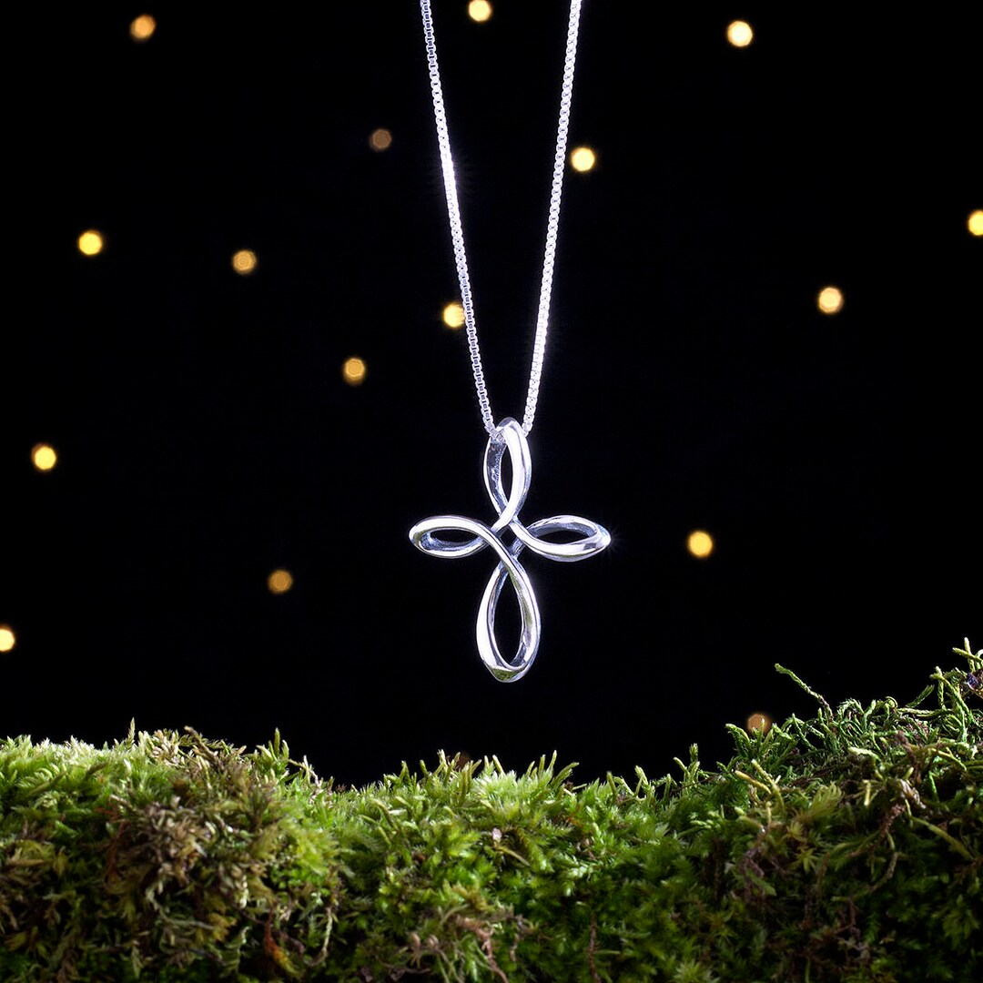 Sterling Silver Celtic Infinity Cross - Double Sided - (pendant Only or ...
