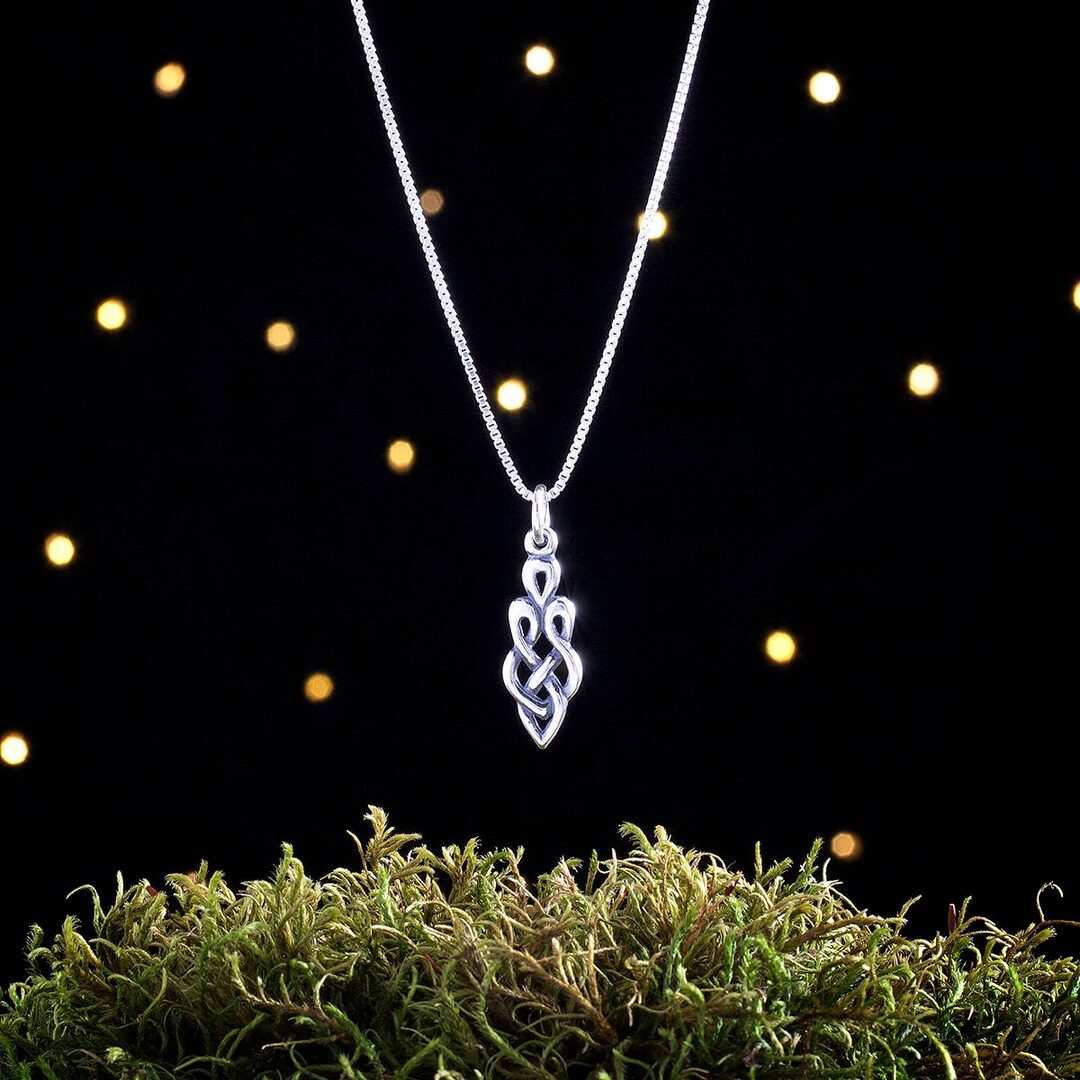 Sterling Silver Celtic Goddess Knot - VERY SMALL, Lightweight - Etsy