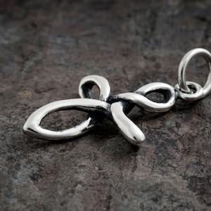 Sterling Silver Little Celtic Infinity Cross - VERY SMALL, Double Sided ...