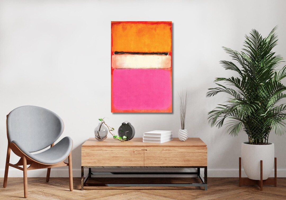 Mark Rothko Wall Art, Mark Rothko Oil Painting Print, Mark Rothko Pink ...