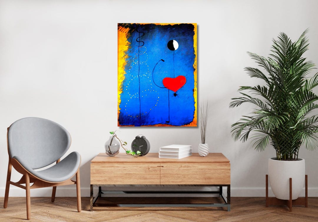 Joan Miro Dancer 1925 Oil Painting Prints Wall Art, Joan Miro ...