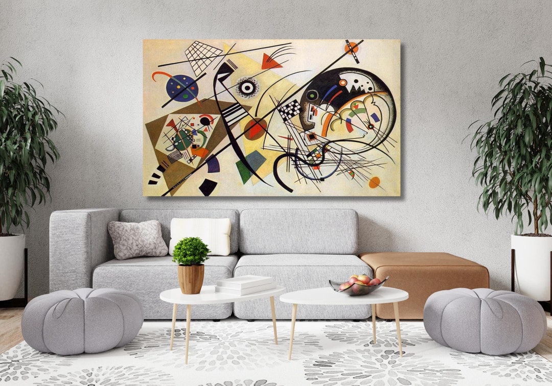 Wassily Kandinsky Transverse Line by 1923 Oil Painting Prints, Wassily ...