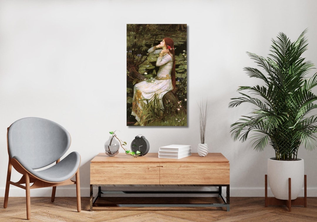 John William Waterhouse Ophelia Painting Vintage Poster, Ophelia Poster ...