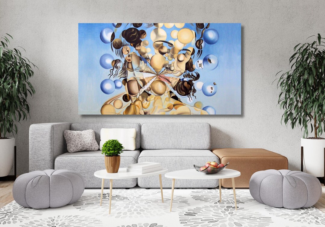 Salvador Dali Galatea of the Spheres Oil Paintings, Salvador Dali Face ...