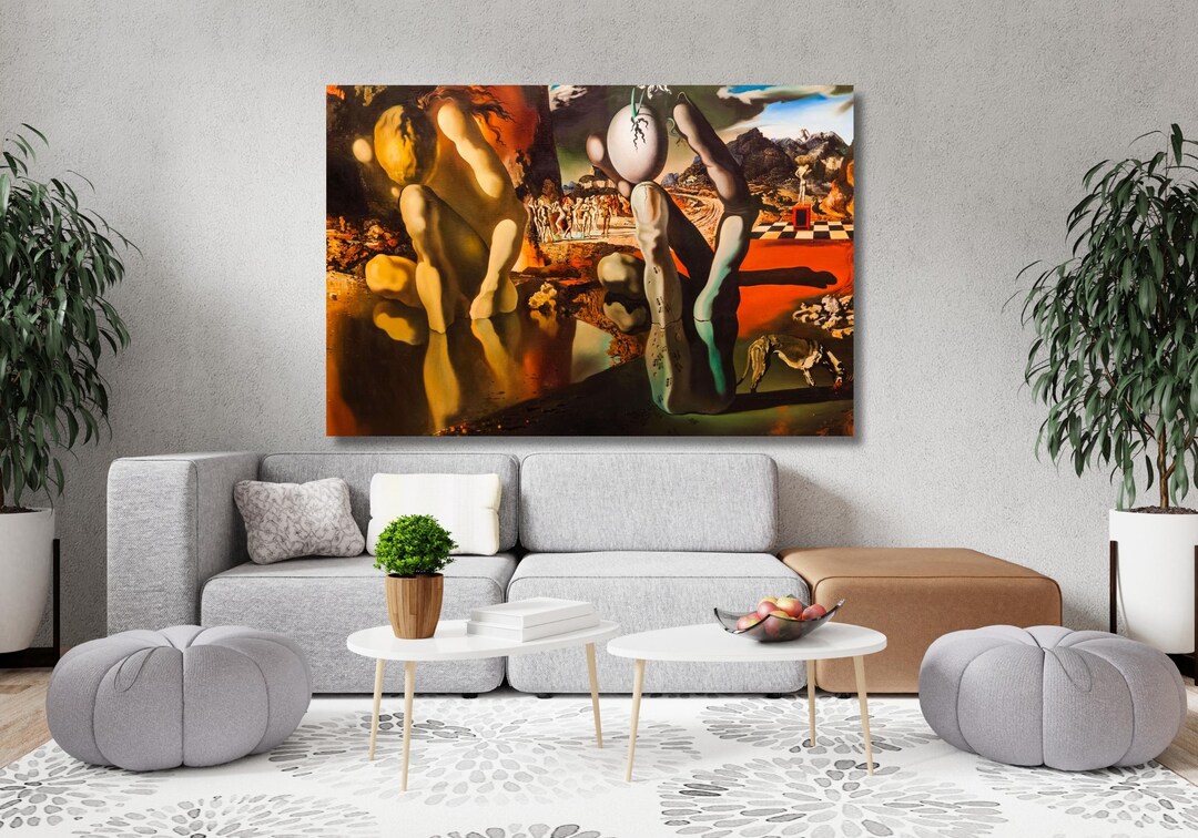 Salvador Dali Metamorphosis of Narcissus Oil Painting Prints, Salvador ...
