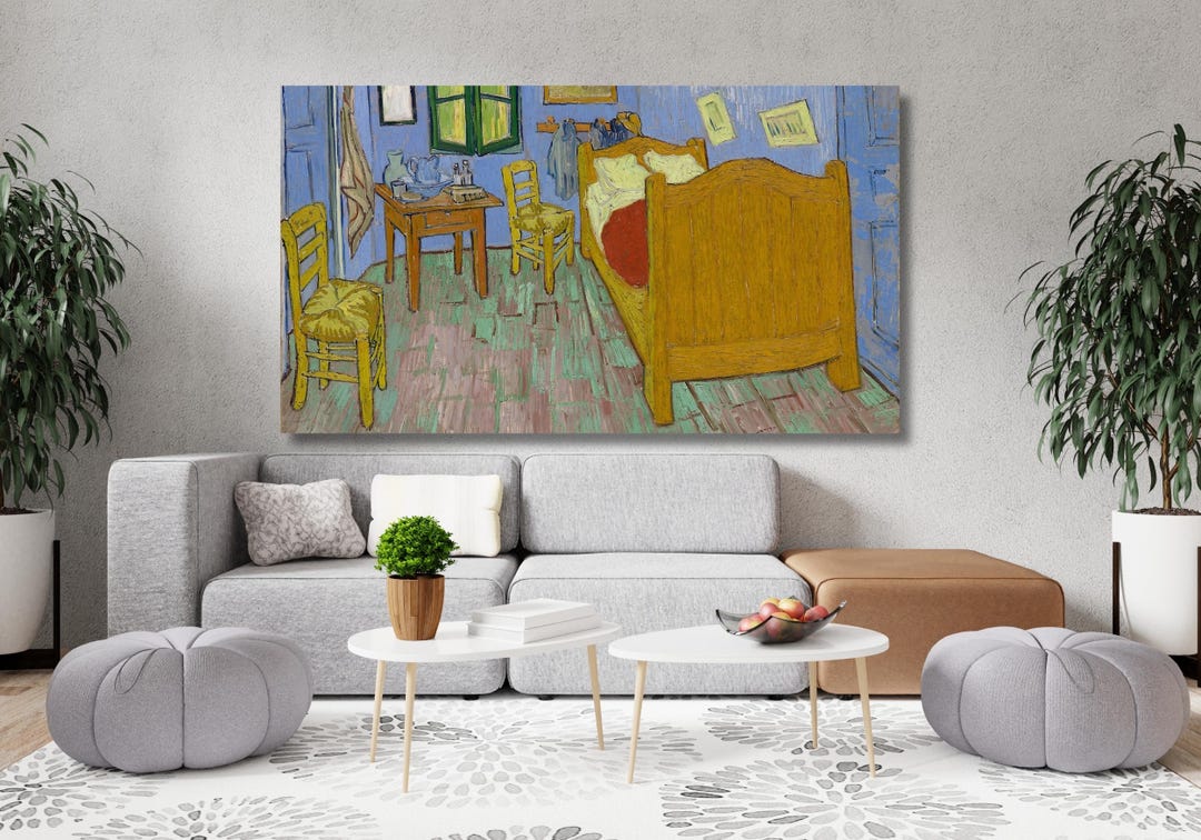 The Bedroom by Vincent Van Gogh 1889 Oil Painting Prints, Vincent Van ...