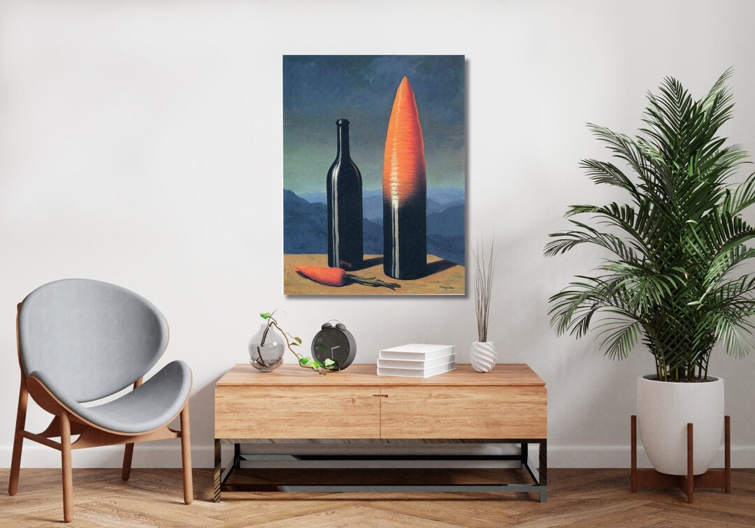 Rene Magritte the Explanation Paintings Print Art, Rene Magritte Wall ...