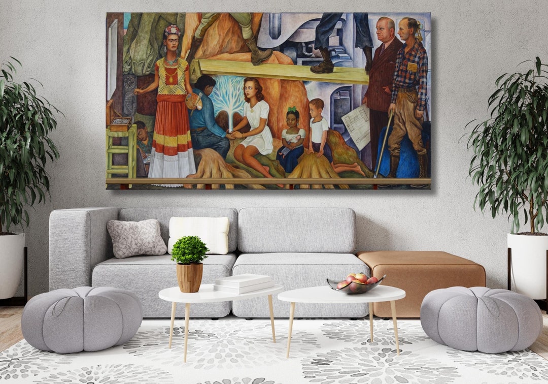 Diego Rivera Wall Art Canvas, Pan American Unity, 1940 by Diego Rivera Painting, Diego Rivera ...