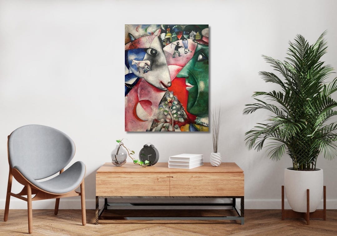 Marc Chagall " La Mariee (the Bride) " Oil Paintings Prints, Marc ...