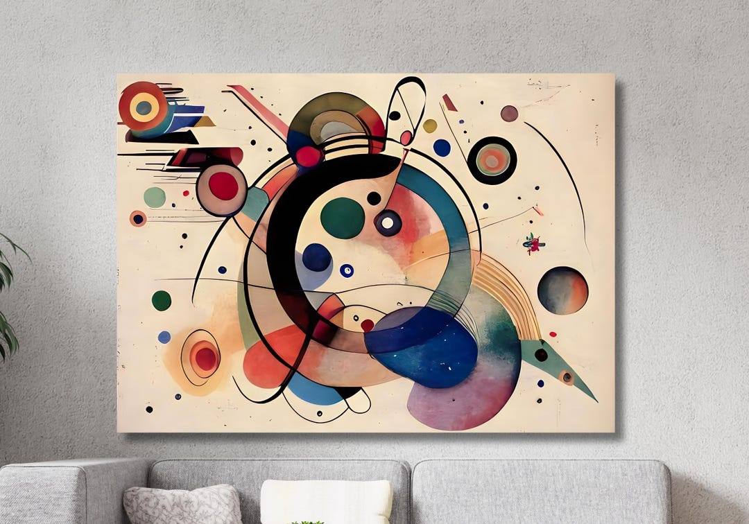 Wassily Kandinsky Abstract Sun Oil Painting Arts, Wassily Kandinsky ...
