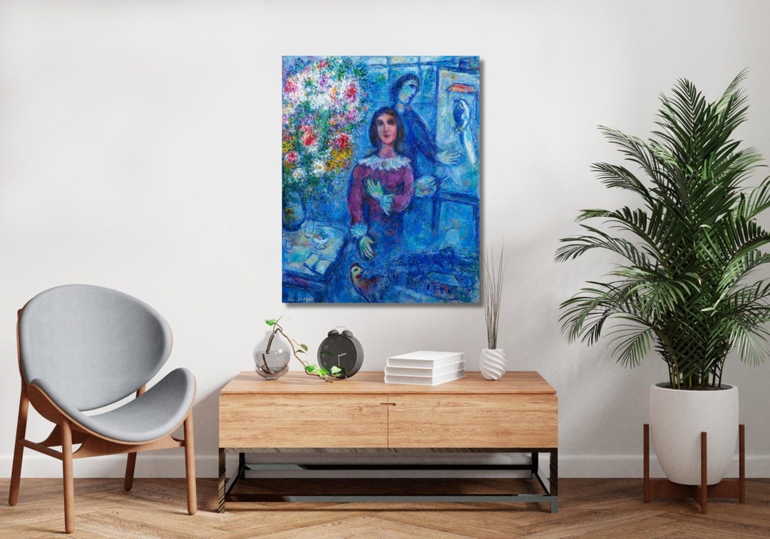 Marc Chagall "the Model" Oil Painting Prints, Marc Chagall Artwork ...