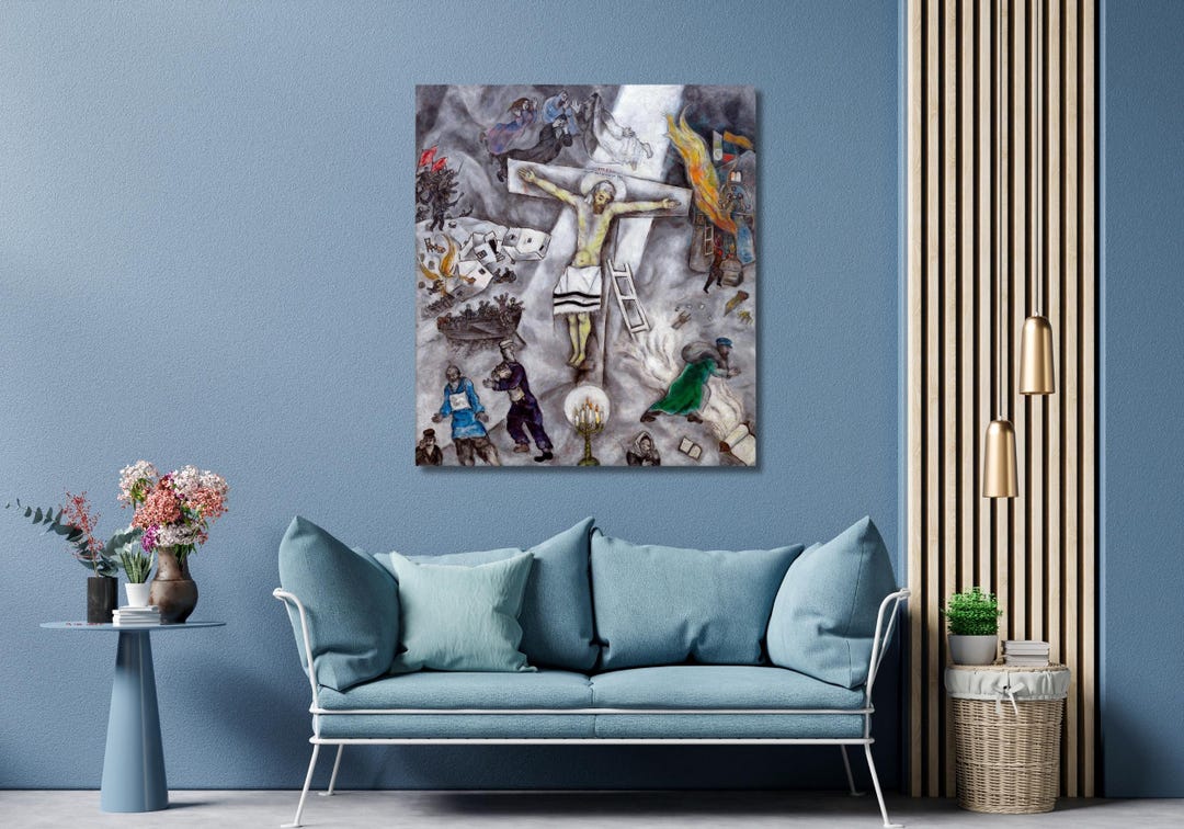 Marc Chagall White Crucifixion (crucifixion of Jesus) Oil Paintings ...