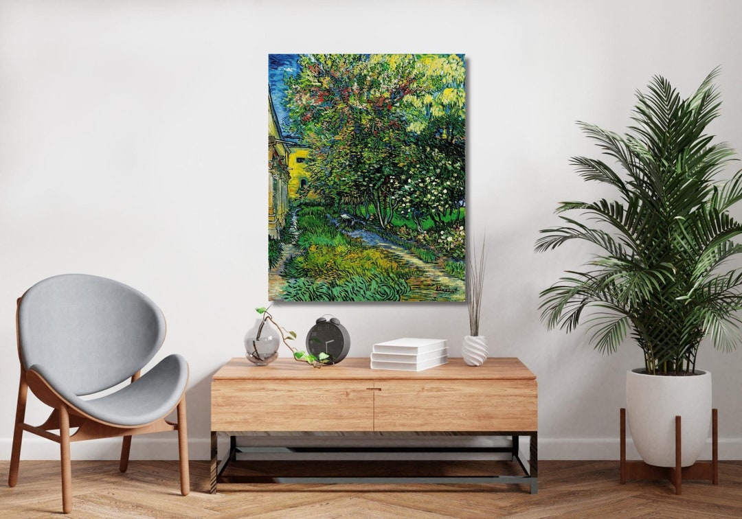 Vincent Van Gogh Artwork Print Art, Vincent Van Gogh the Courtyard of ...
