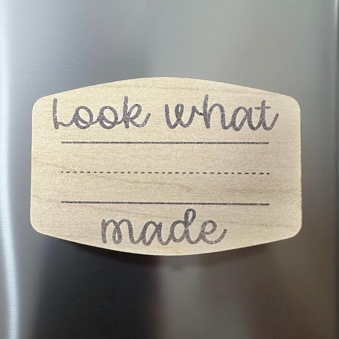 Look What I Made Magnet, Handwritten Kids Name, Kids Art, Children’s ...