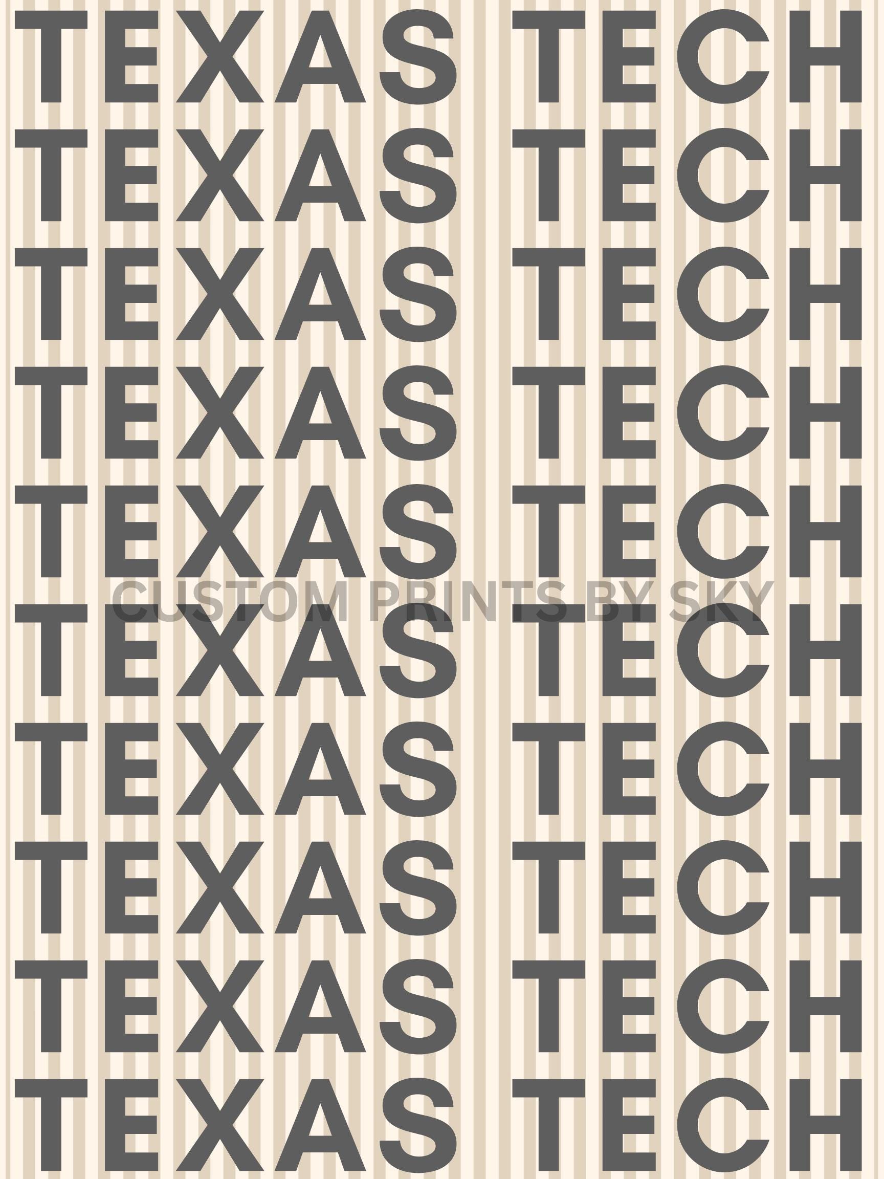 Texas Tech Wall Art | Red Raiders Dorm Decor (digital Download) - Etsy