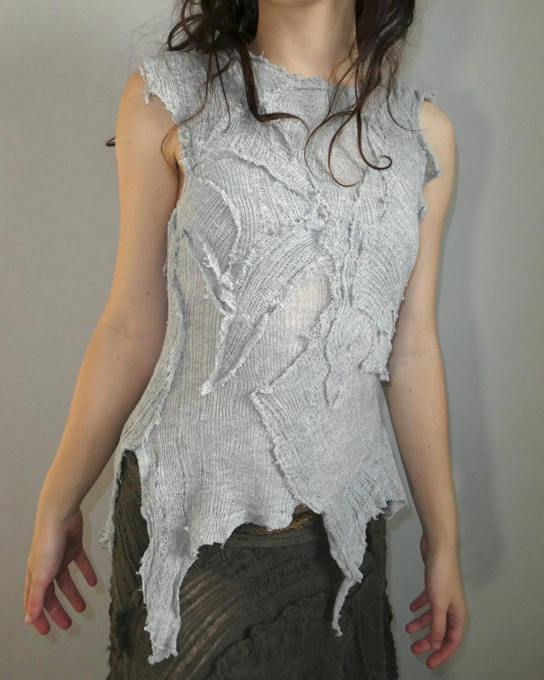 Gray Pixie Ethereal Top | Elven Nymph Clothing, Fantasy Angelic Wear ...