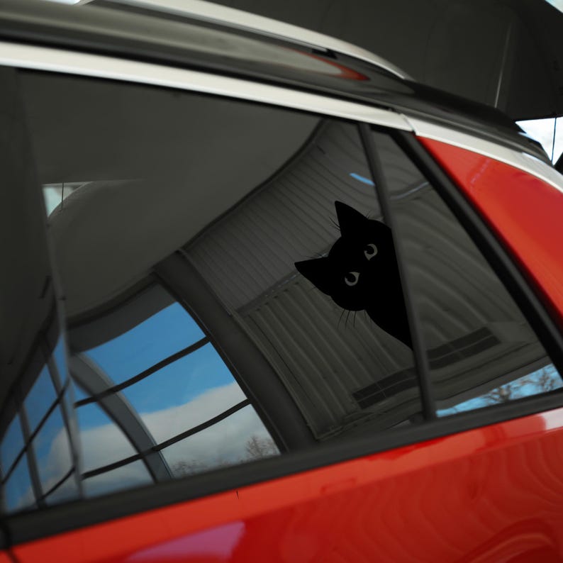 Cat SVG | Cats Peeking | Car Decal - Etsy