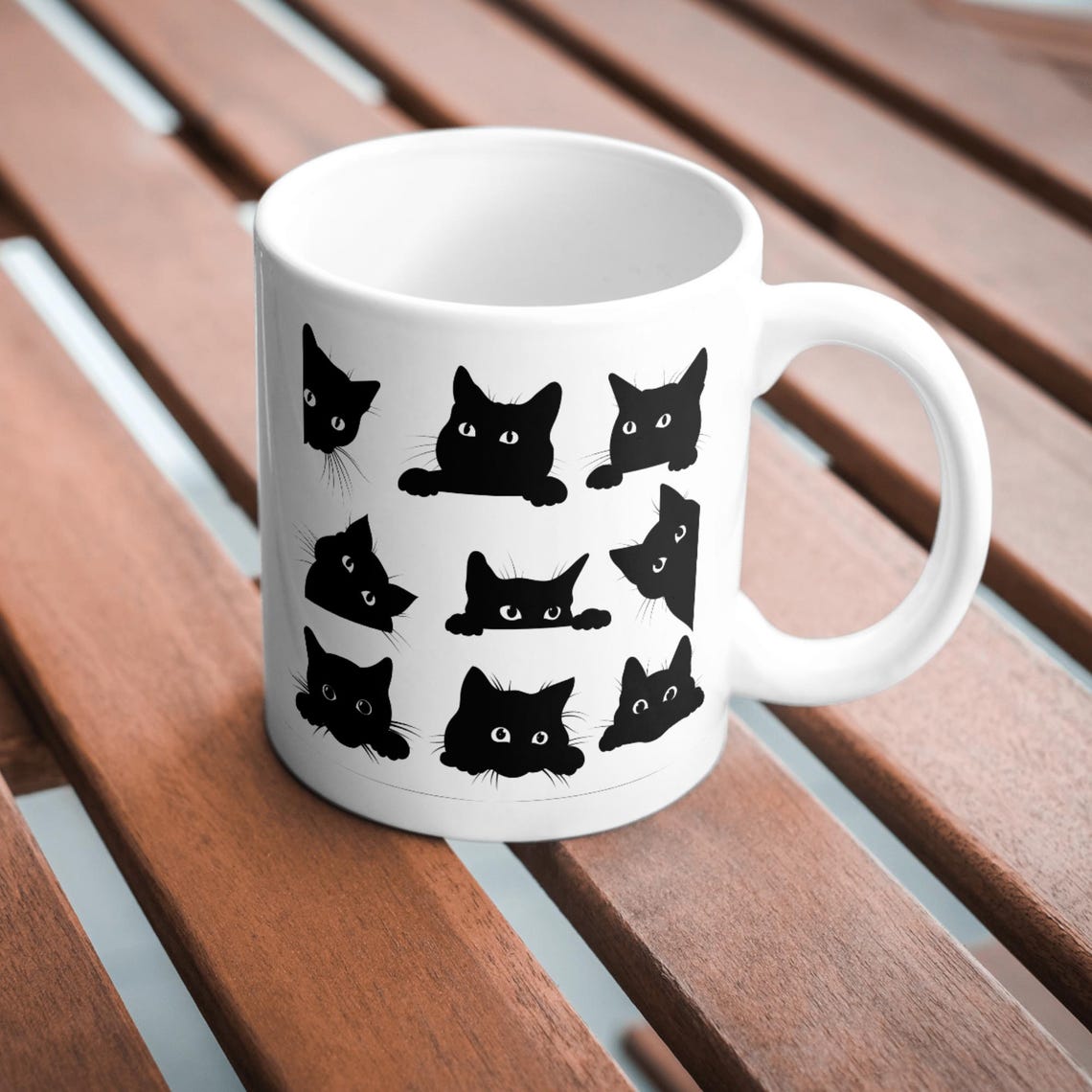 Cat SVG | Cats Peeking | Car Decal - Etsy