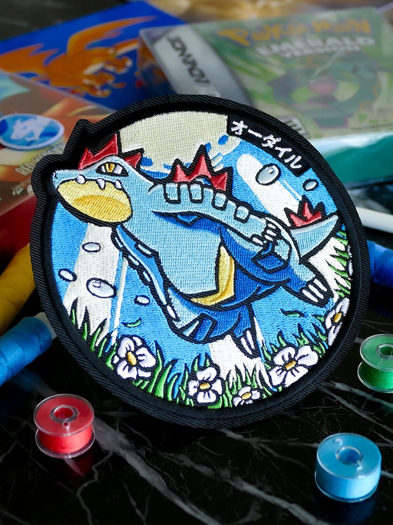 Anime Video Game Japanese PKM Character - Iron on - Feraligatr ...