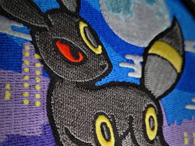 Anime Video Game Japanese PKM Character - Iron on - Embroidery Patch - Etsy