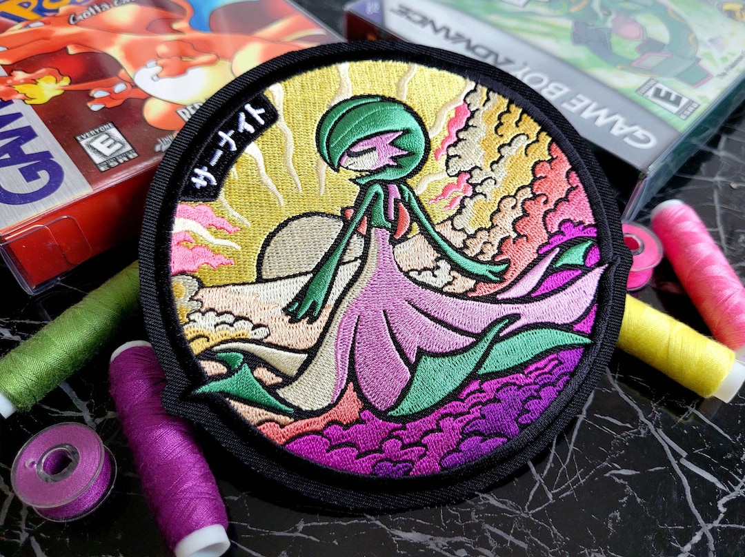 Anime Video Game Japanese PKM Character - Iron on - Embroidery Patch - Etsy
