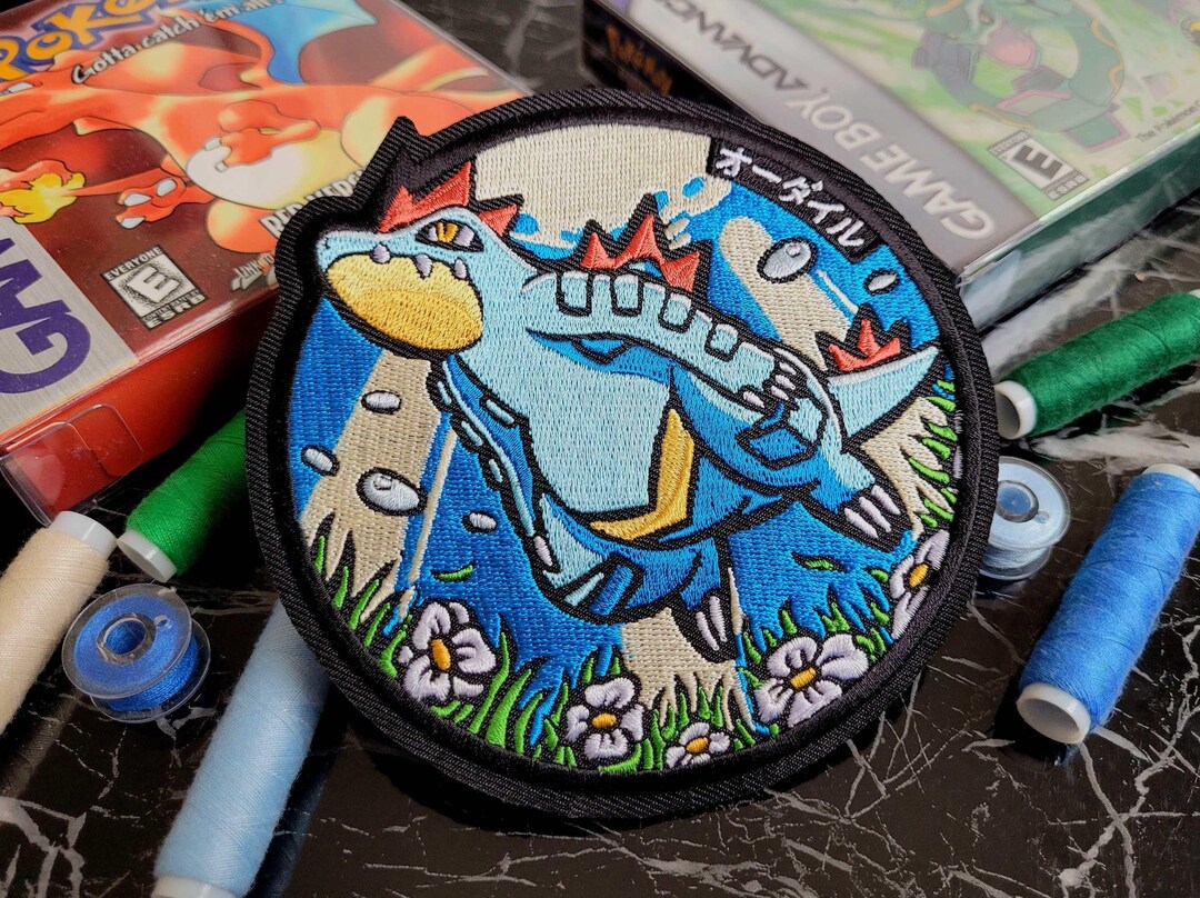 Anime Video Game Japanese PKM Character - Iron on - Embroidery Patch ...