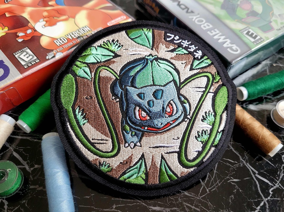 Anime Video Game Japanese PKM Character - Iron on - Embroidery Patch - Etsy