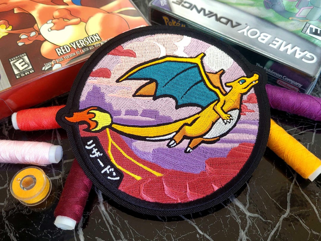 Anime Video Game Japanese PKM Character - Iron on - Embroidery Patch - Etsy