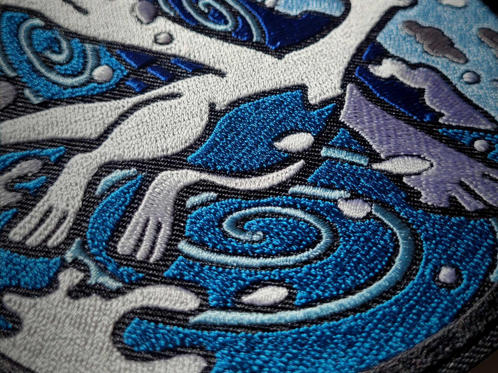 Anime Video Game Japanese PKM Character - Iron on - Lugia Embroidery ...