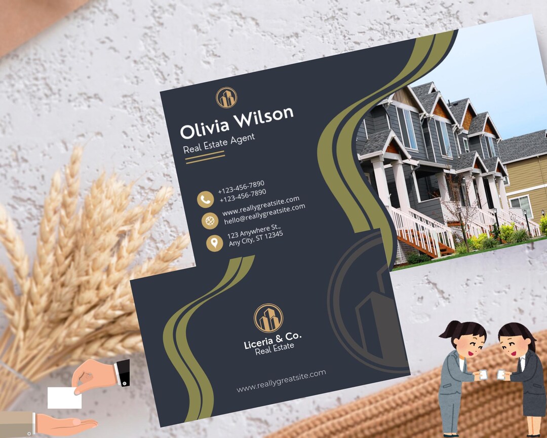 Custom Business Cards | Premade Business Card | Contact Card Design ...