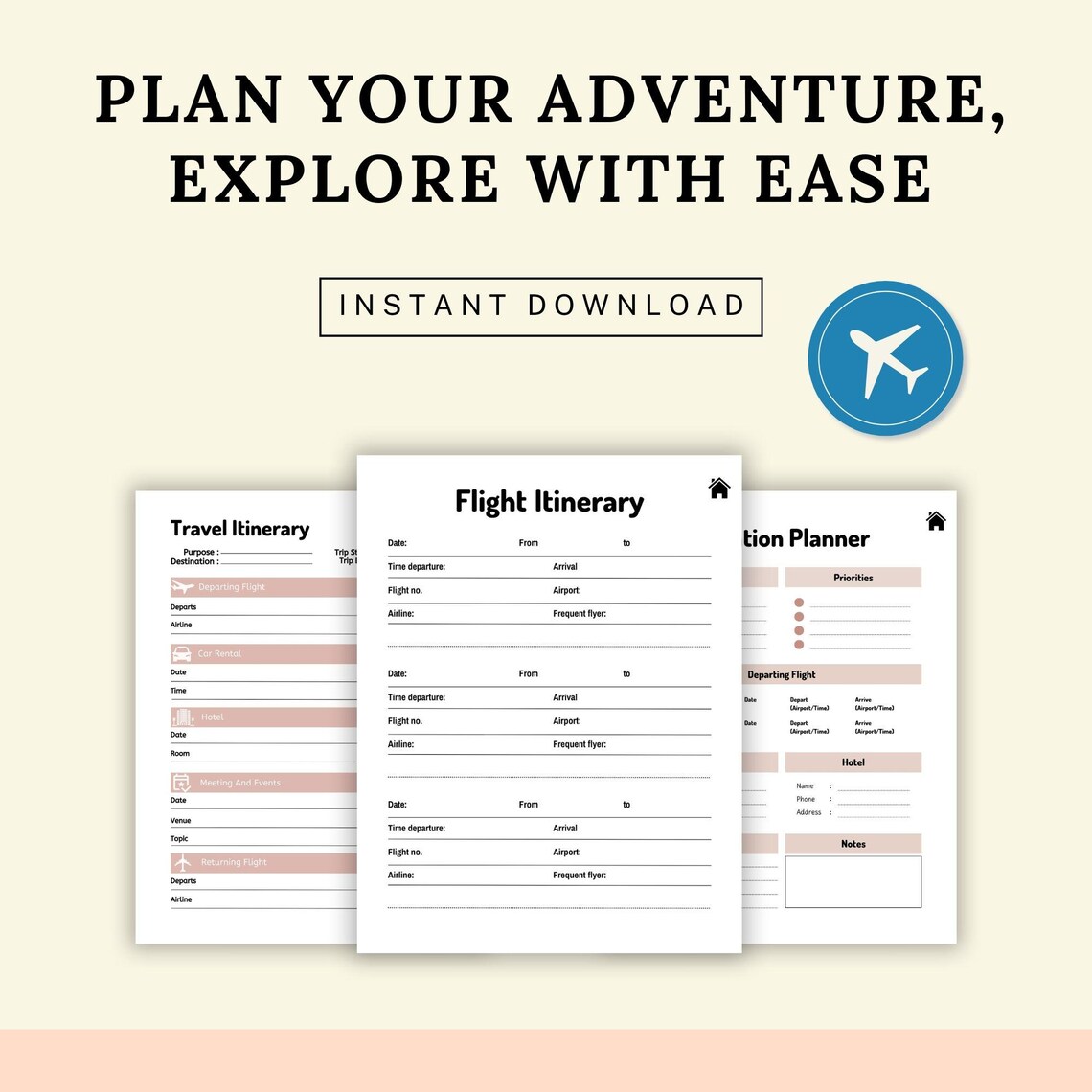 Travel Planner for Goodnotes, Packing List Journal, Road Trip Organizer ...